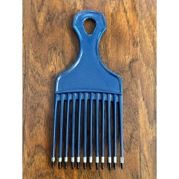 Hair | Vintage Hair Lift Comb Plastic Pic Pick White Blue Color Dip Usa ...